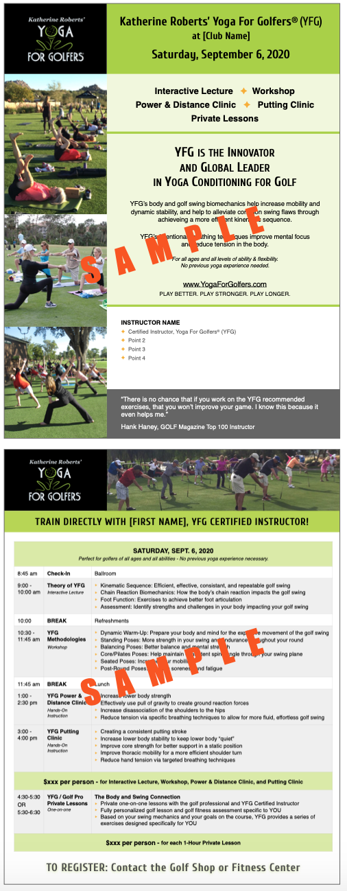 YFG Marketing Kit – Human Performance for Sports